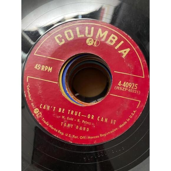 Media | Tony Rand Cant Be Trueor Can Itseven Come Eleven 44925 45rpm Vg ...